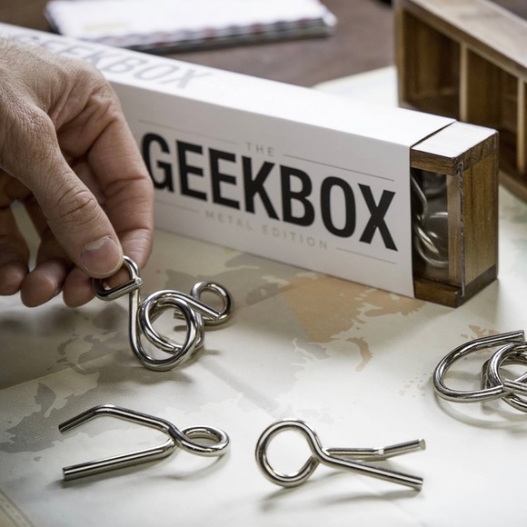 Marbles: The Brainshop | Toys | Geekbox Metal Edition Unlinking Puzzle ...